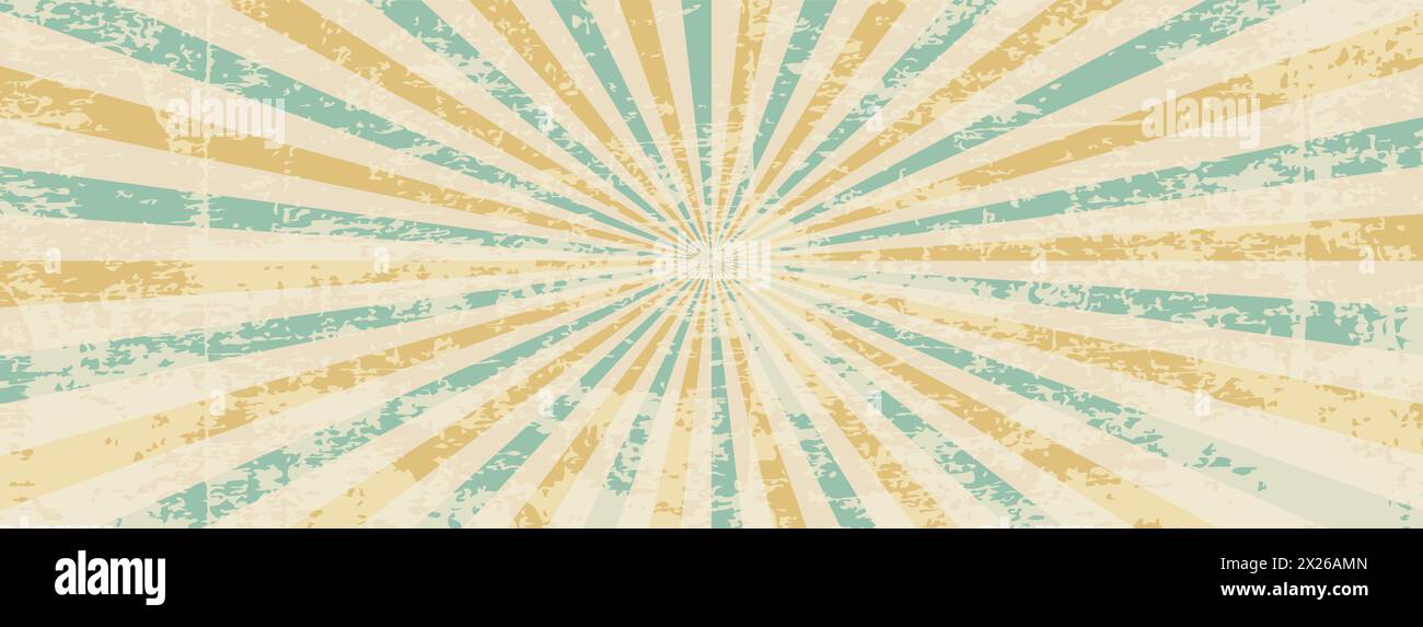 Vintage grunge shabby retro horizontal old poster background with ...