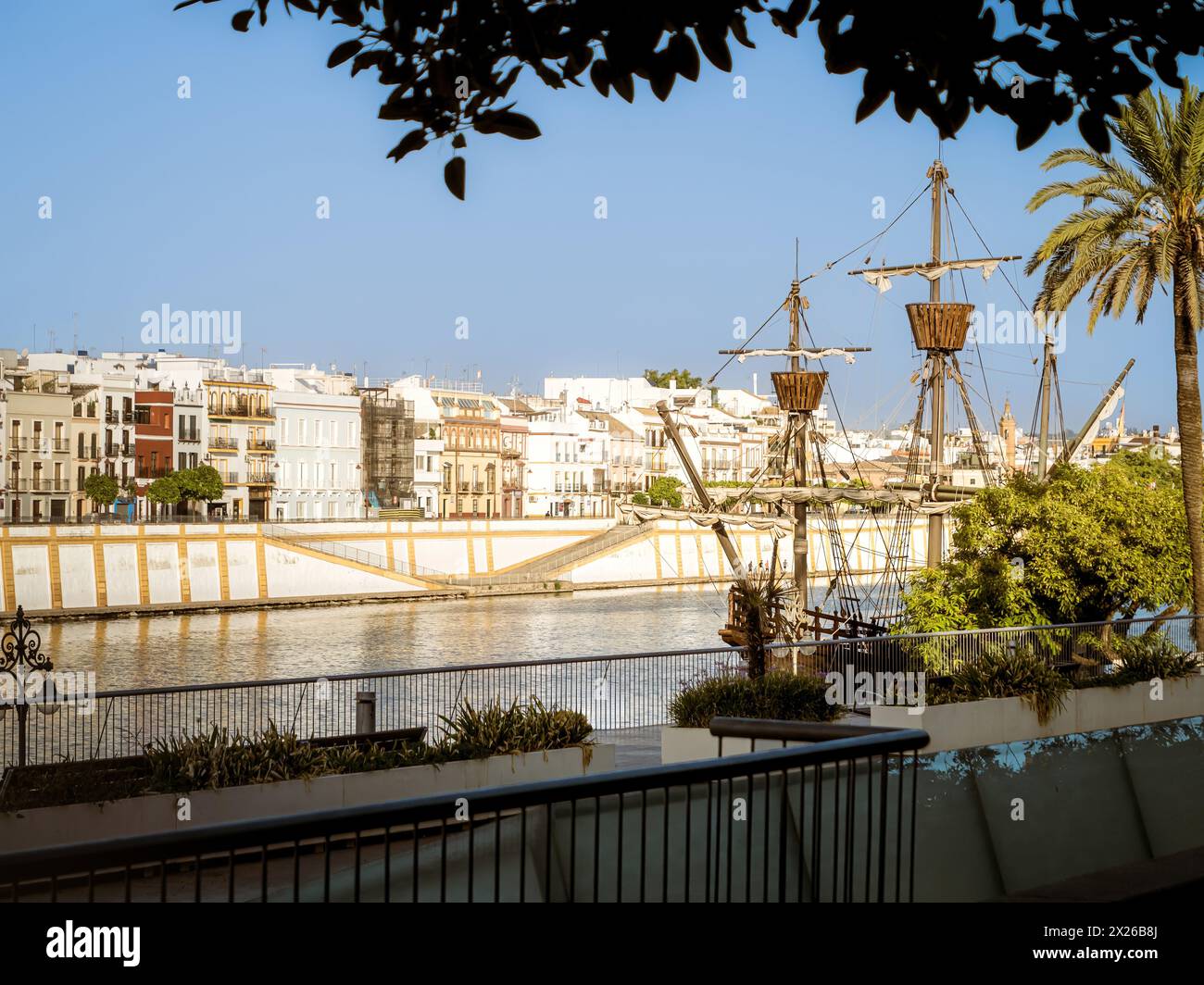 Seville river galleon hi-res stock photography and images - Alamy