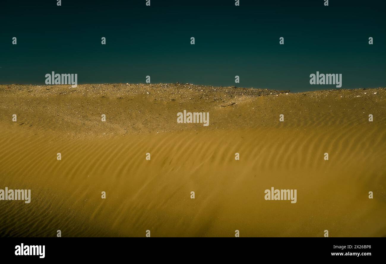 an imaginary desert landscape reminiscent of the arid and surreal ...