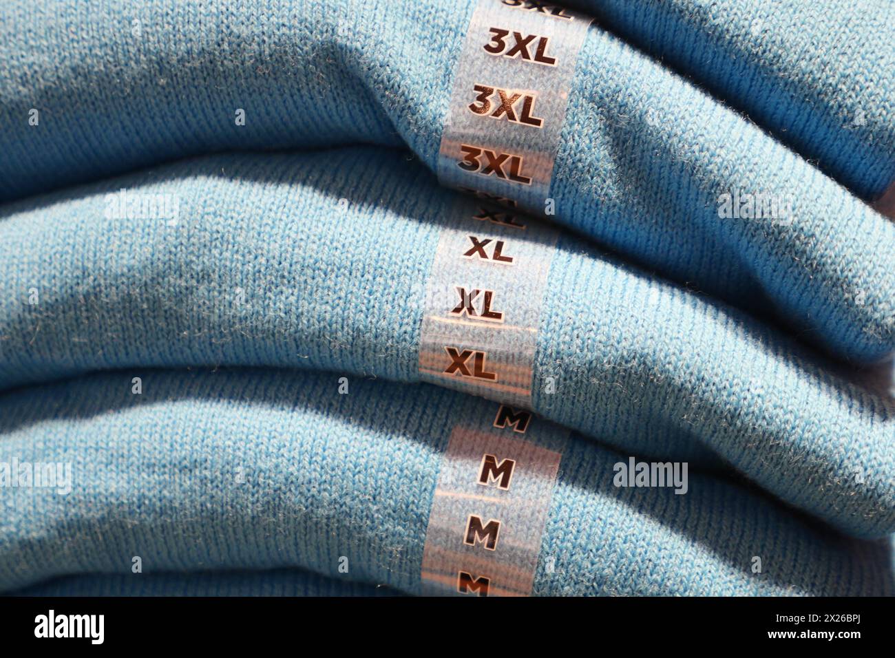 Shirt label xl hi-res stock photography and images - Alamy