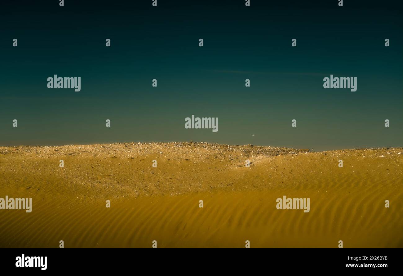 an imaginary desert landscape reminiscent of the arid and surreal ...