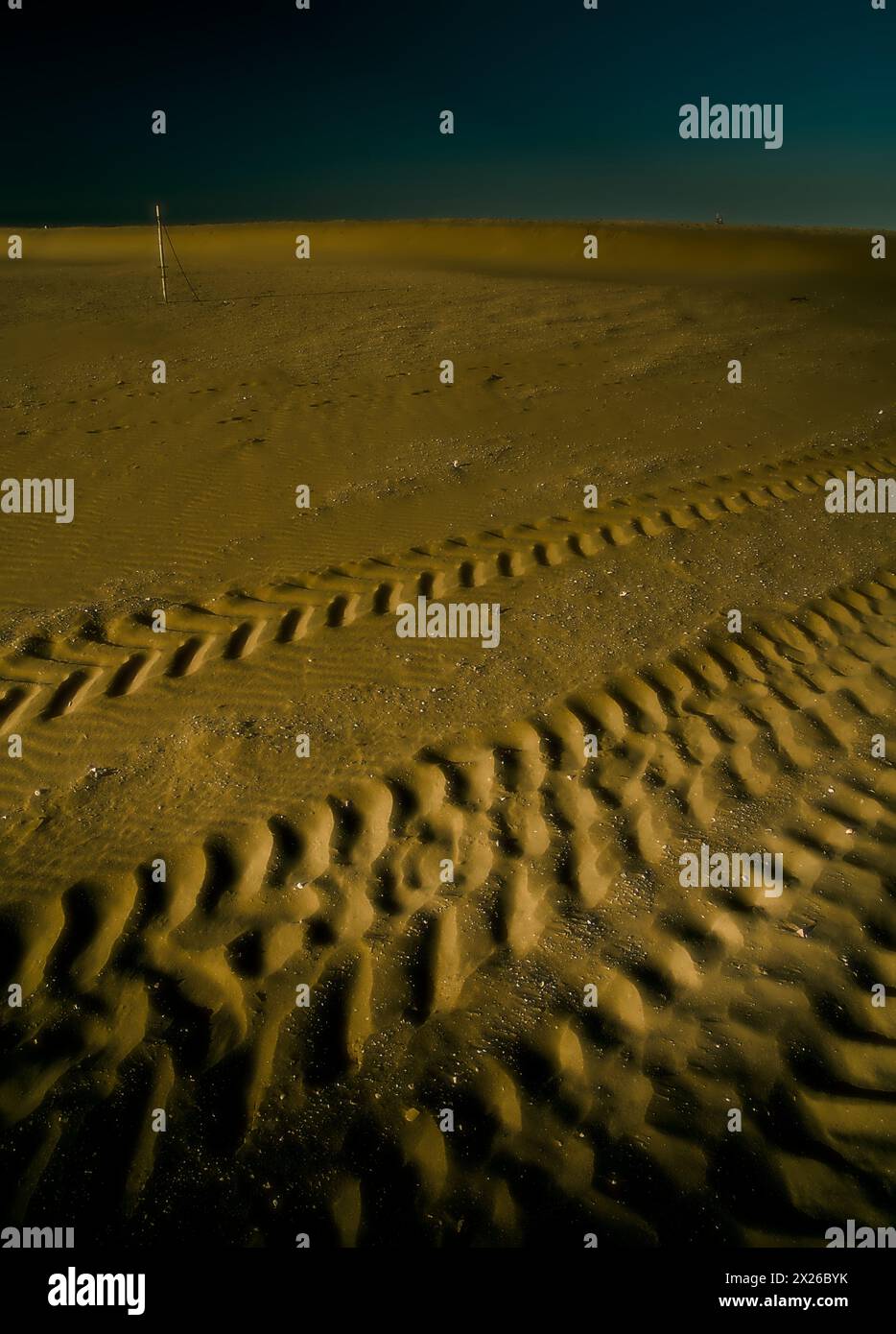 an imaginary desert landscape reminiscent of the arid and surreal ...