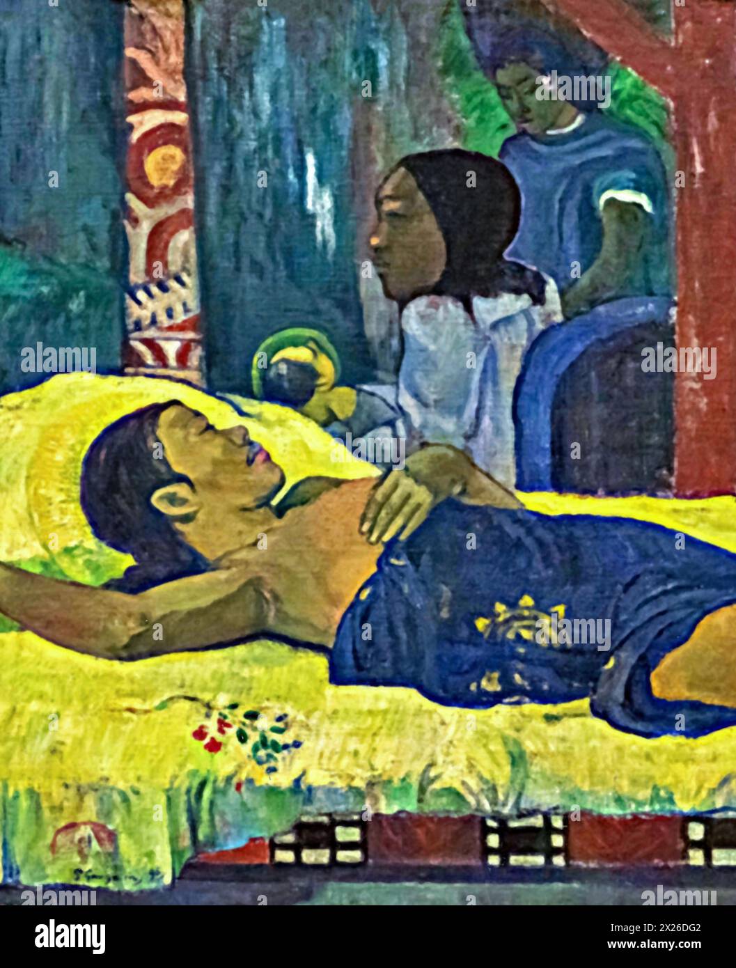 Nativity of jesus painting 19th century Stock Vector Images - Alamy