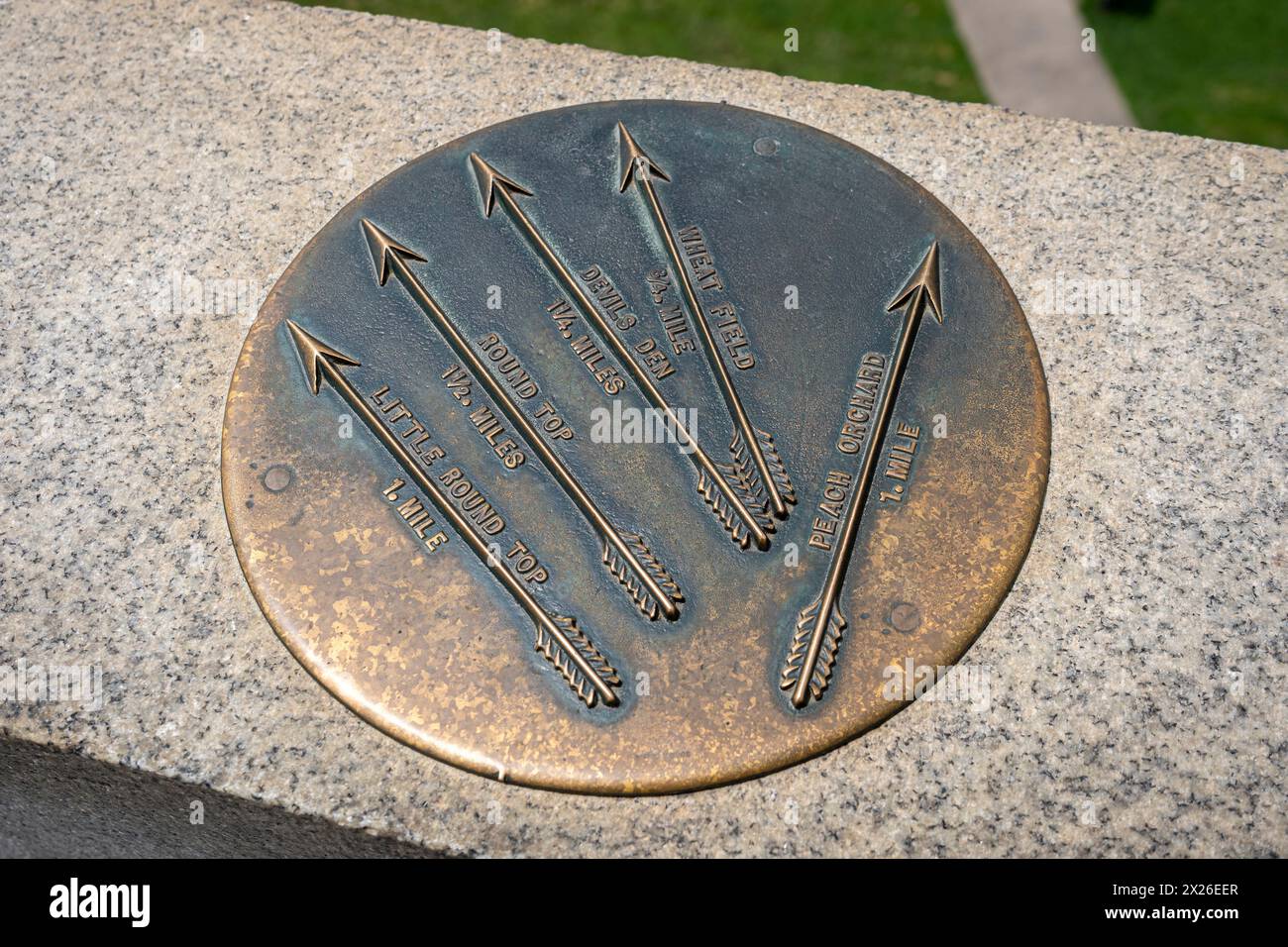 Memorial directional markers hi-res stock photography and images - Alamy