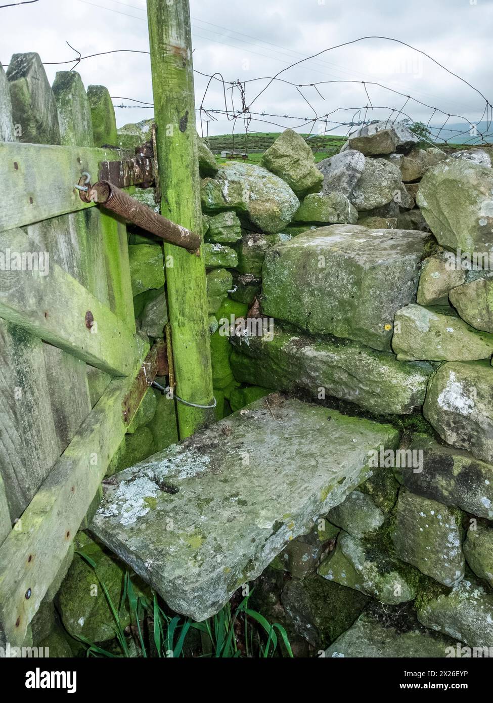 The image is of a quality gated wall stile but why is it blocked=off at ...
