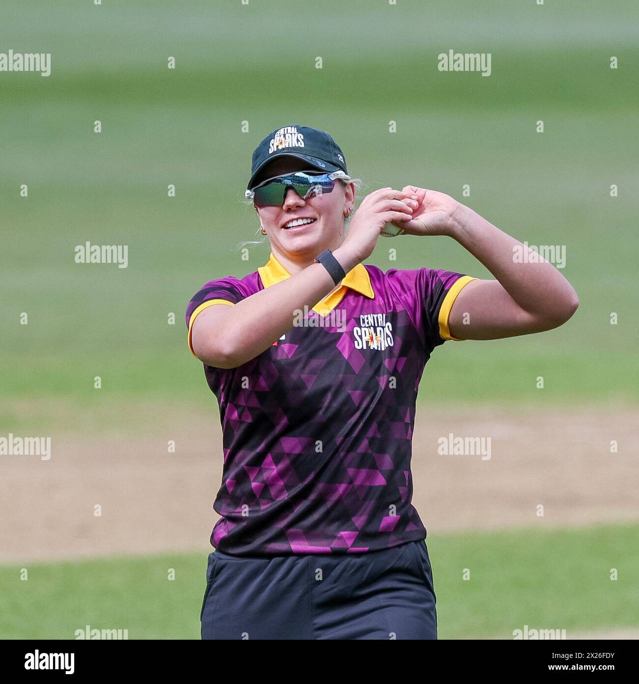 Birmingham, UK. 20th Apr, 2024. Central Sparks Katie George during the ...
