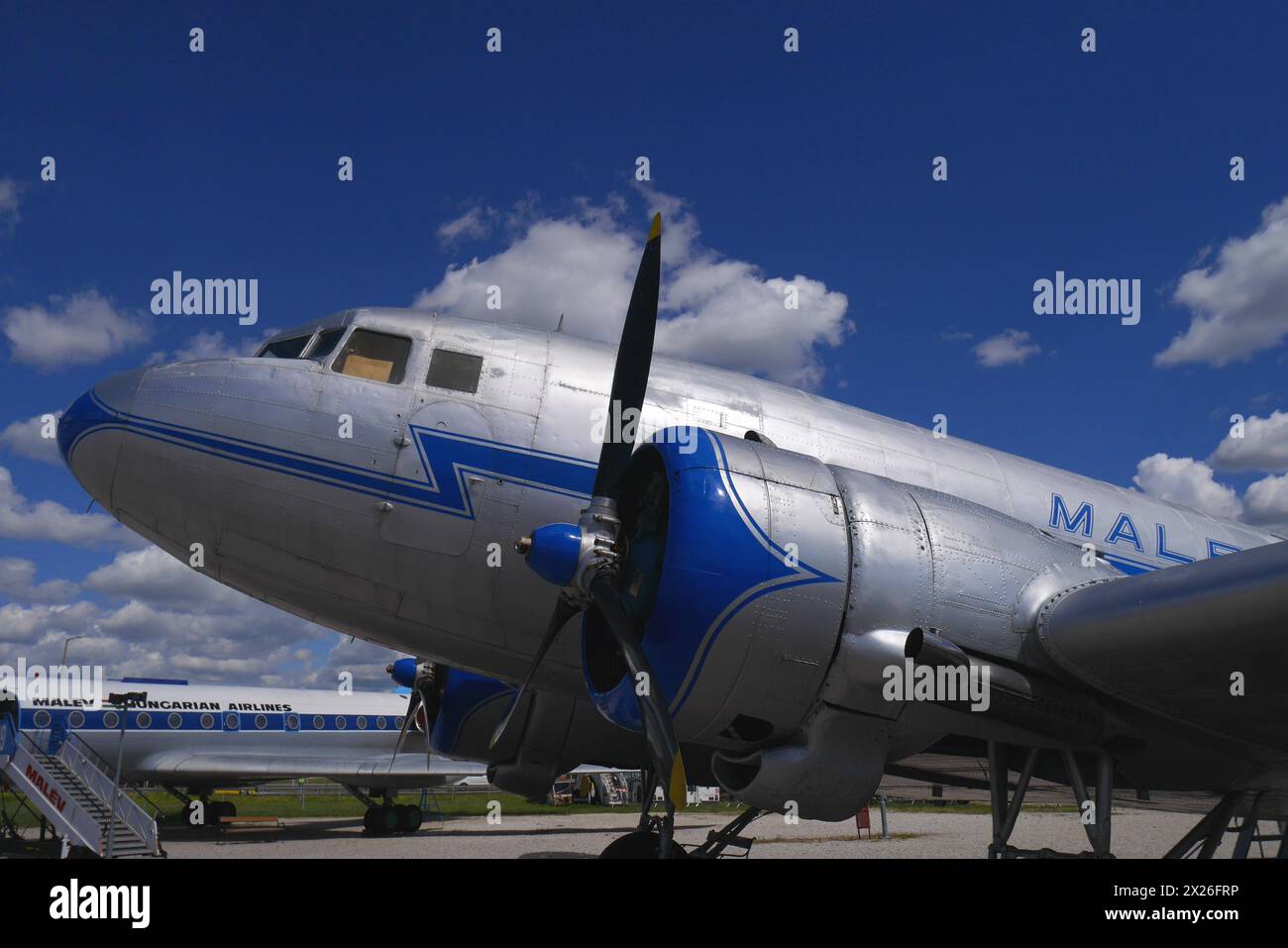 A Soviet era Lisunov Li 2 of MALEV Hungarian airline on display at the ...