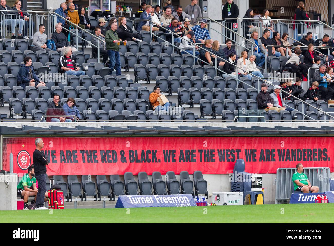 Sydney, Australia. 20th Apr, 2024. Coach, Marko Rudan of the Wanderers ...