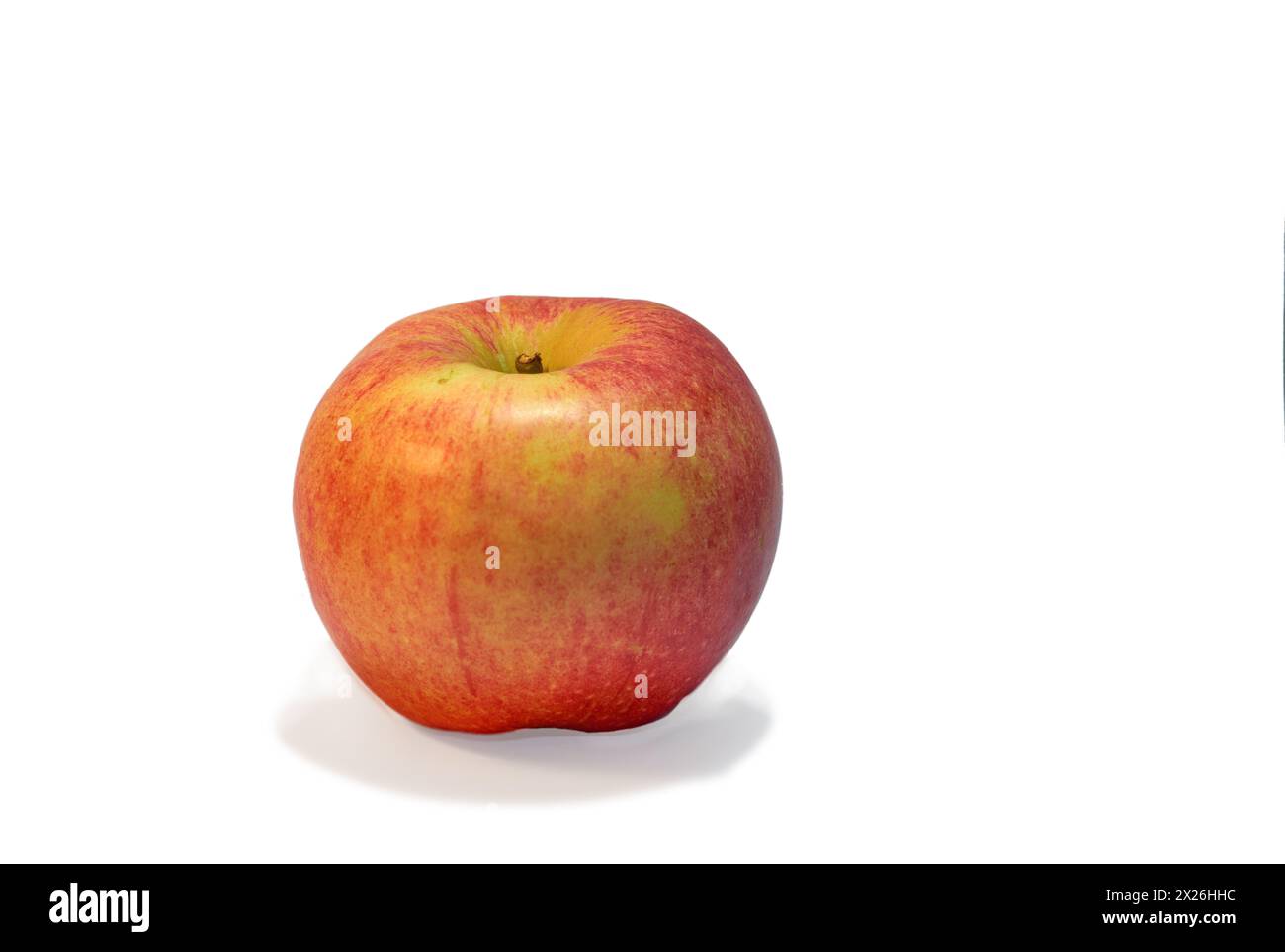 Red apple, mockup space and nutrition with wellness, food and healthy ...