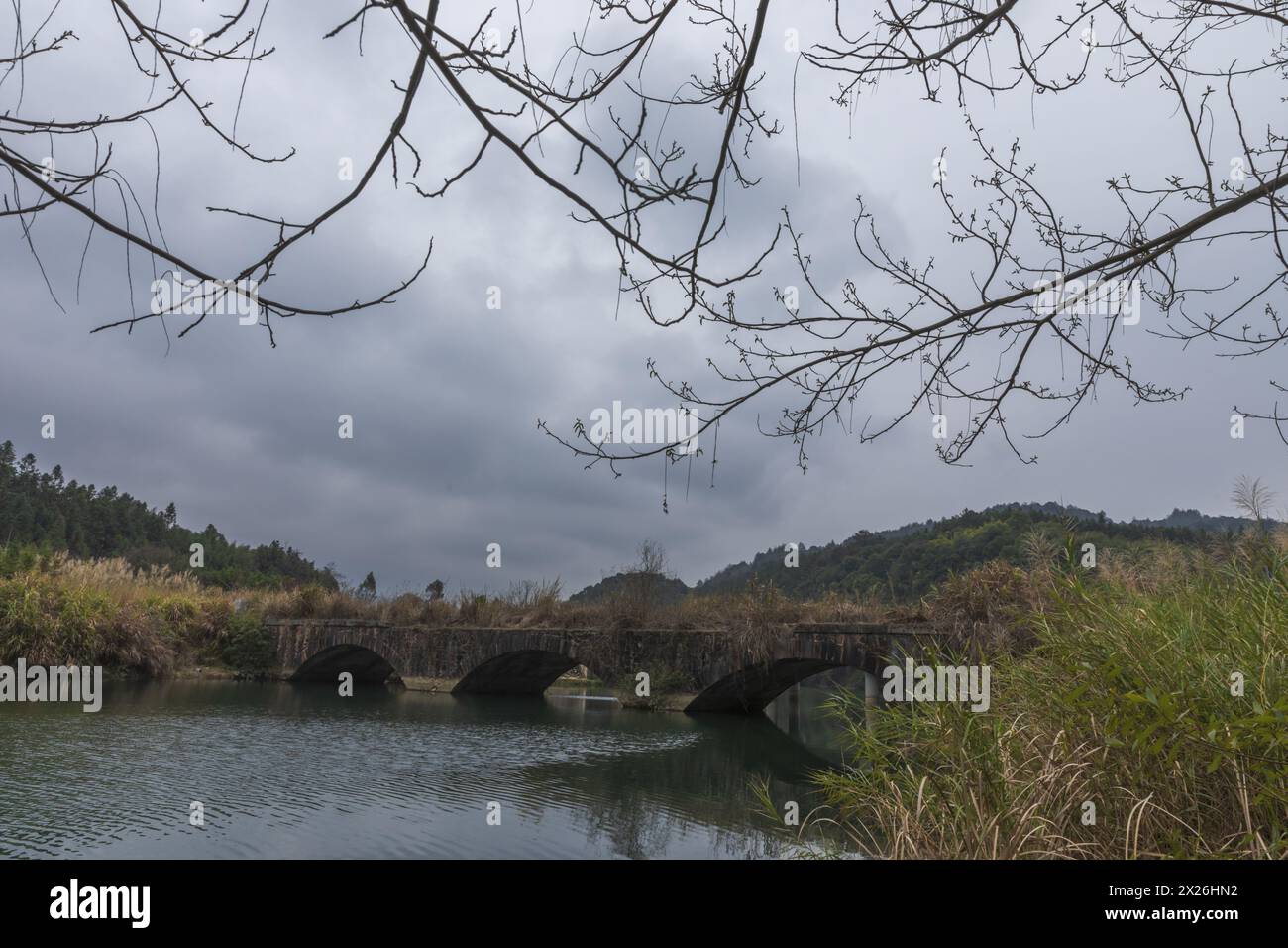 Ancient Bridge in Spring Stock Photo - Alamy
