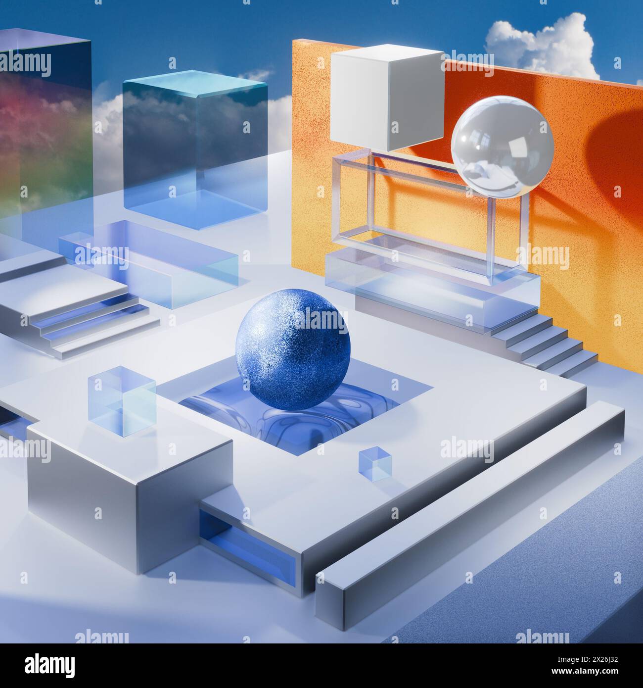 Blue sky visual experience hi-res stock photography and images - Alamy