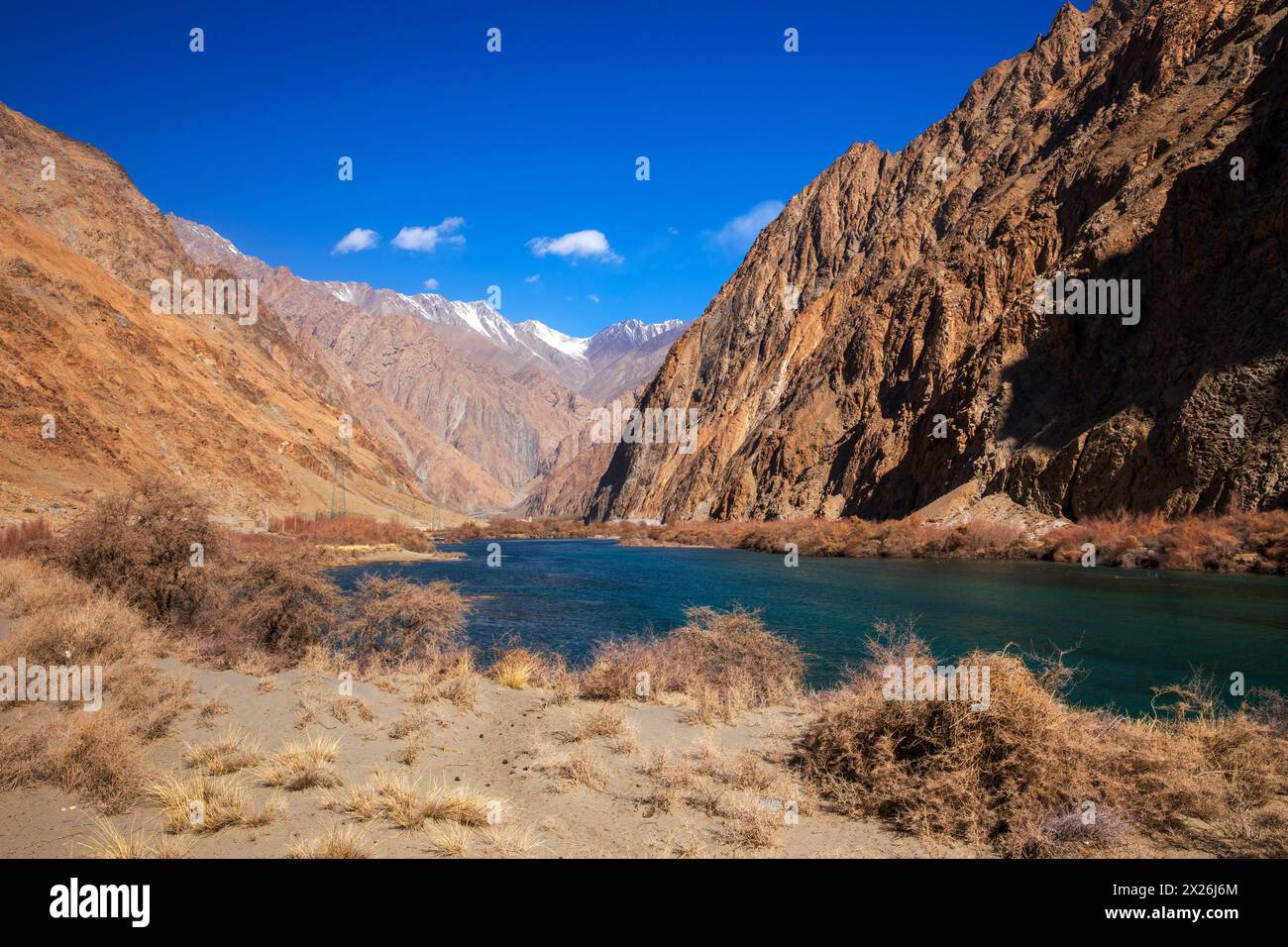 High mountains and rivers Stock Photo - Alamy