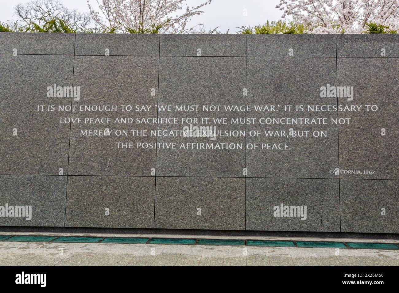 Washington, D.C. Martin Luther King, Jr. Memorial Quotation Stock Photo ...