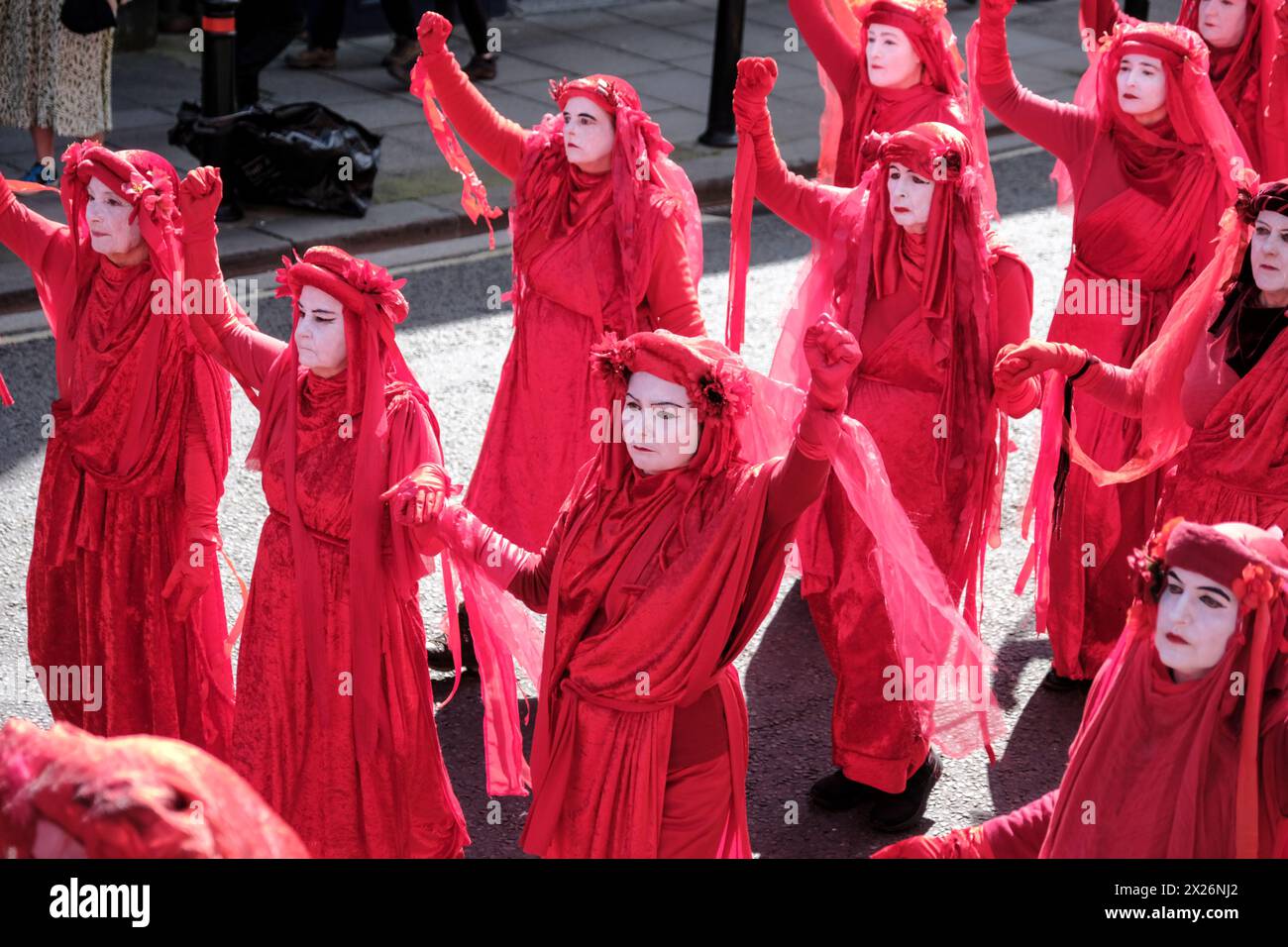Bath, UK. 20th Apr, 2024. Extinction Rebellion hold a Funeral for ...