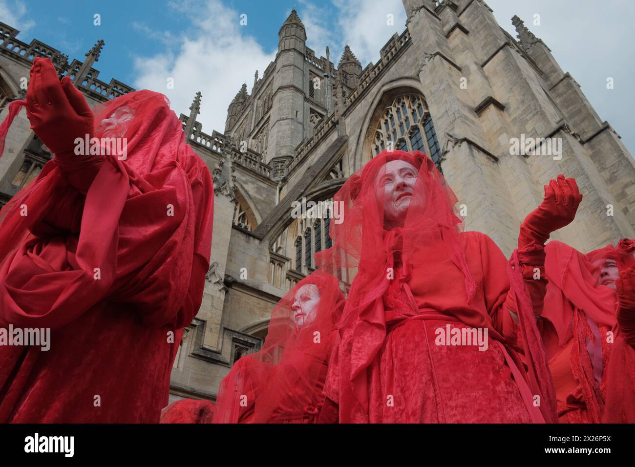 Bath, England, UK. 20th Apr, 2024. In a powerful display of solidarity ...