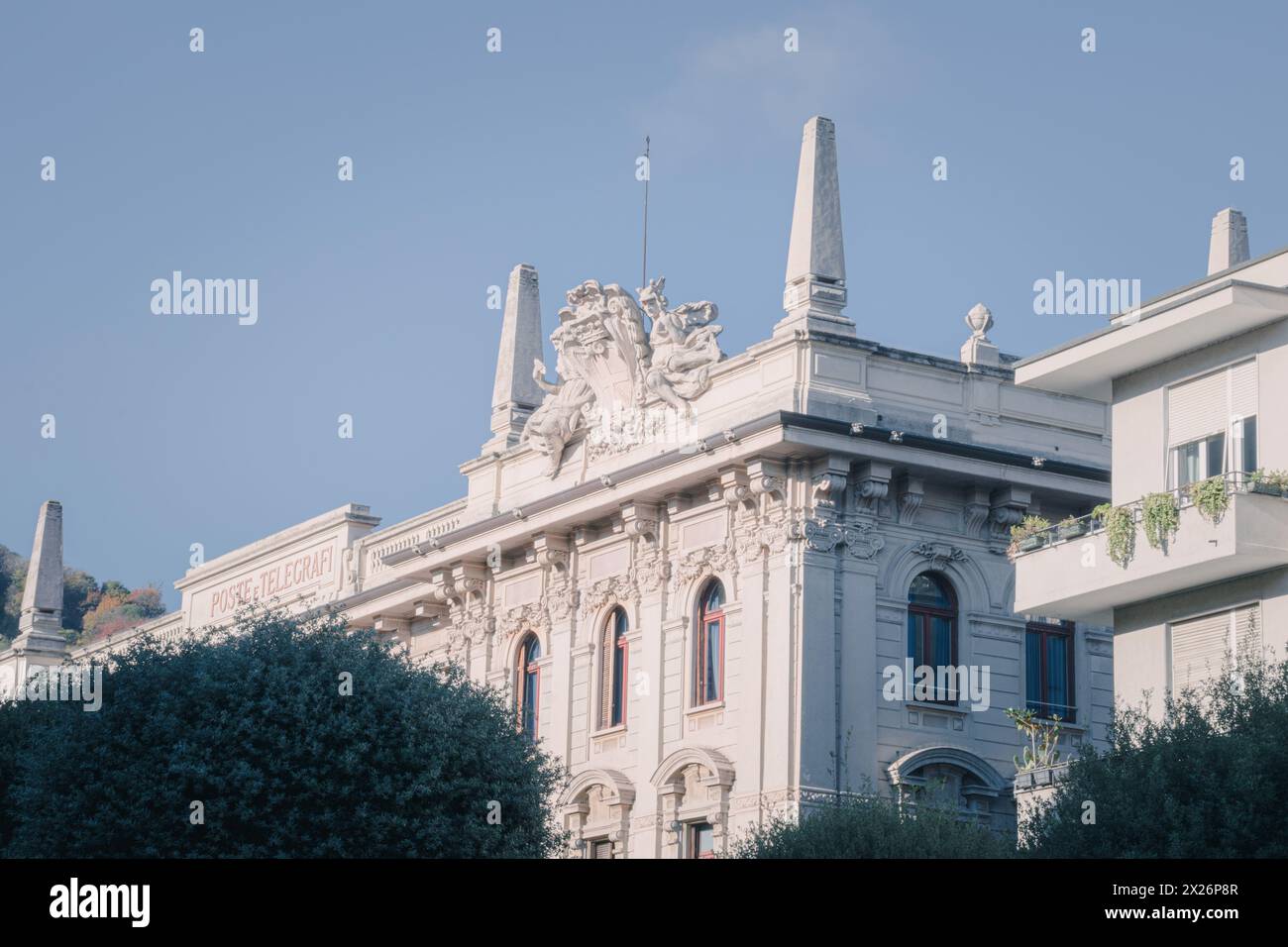 Post office building in Como, Italy Stock Photo - Alamy