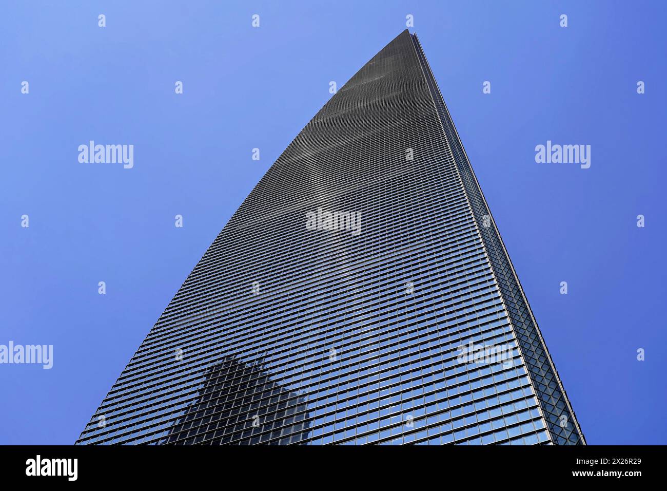 The 632 metre high Shanghai Tower, nicknamed The Twist, Shanghai, People's Republic of China, A ...