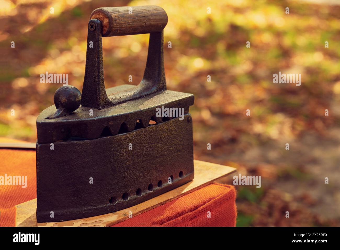Ancient, vintage iron. It is first-ever iron. An old subject for ...