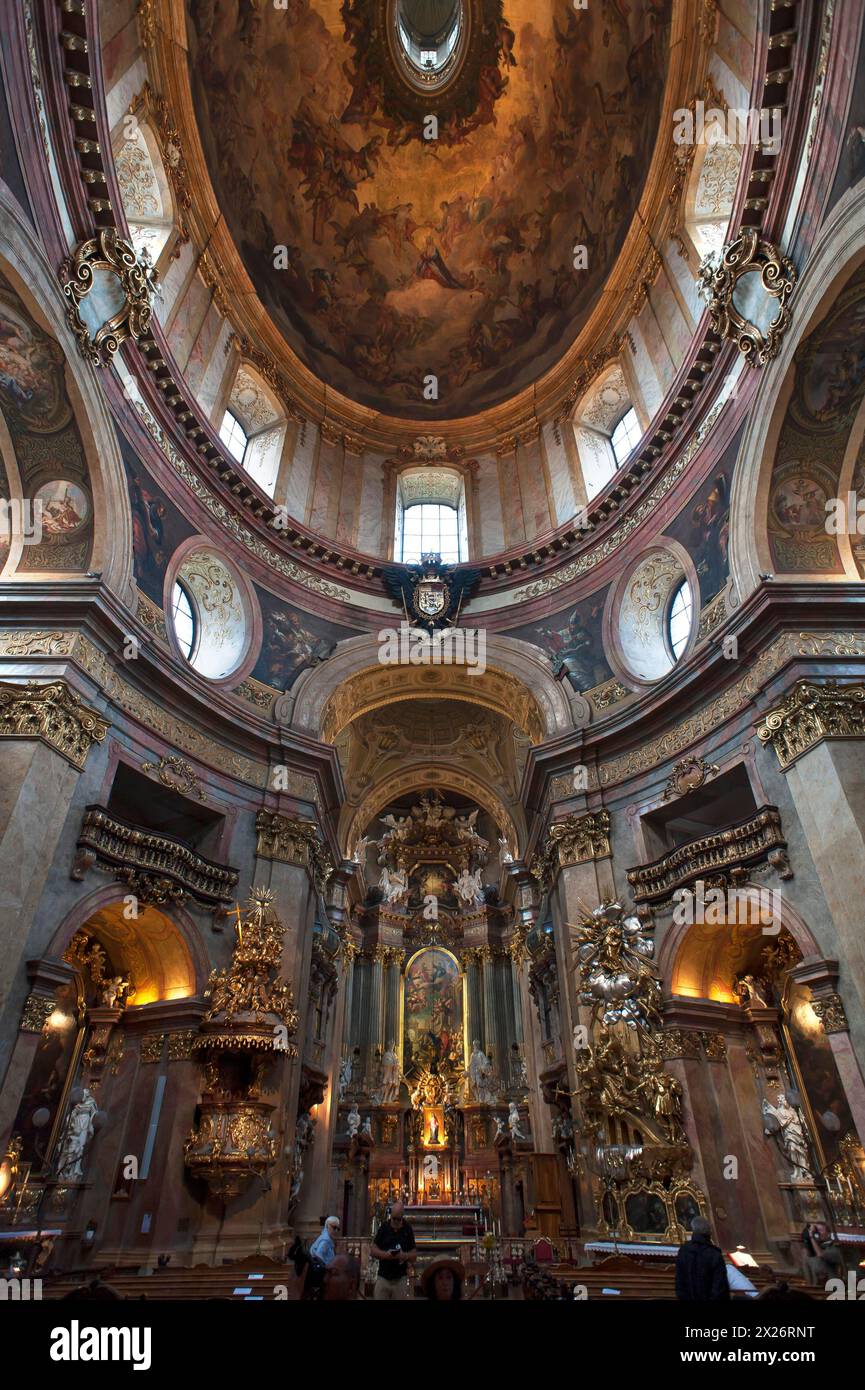 Chancel and domed vault of the Rectorate Church of St Peter, completed ...