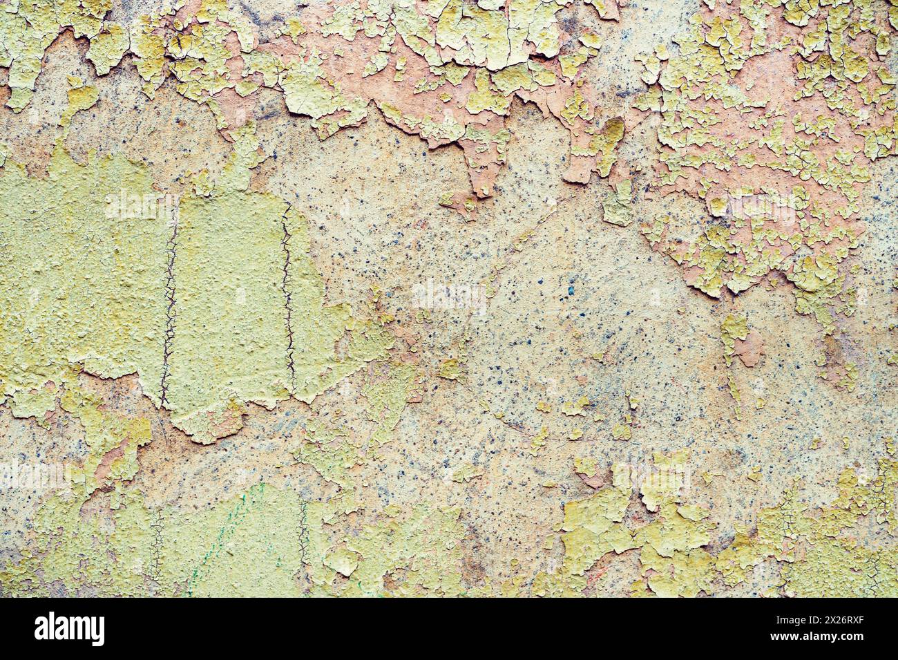 Background old paint on a wall. Texture long ago the painted wall ...