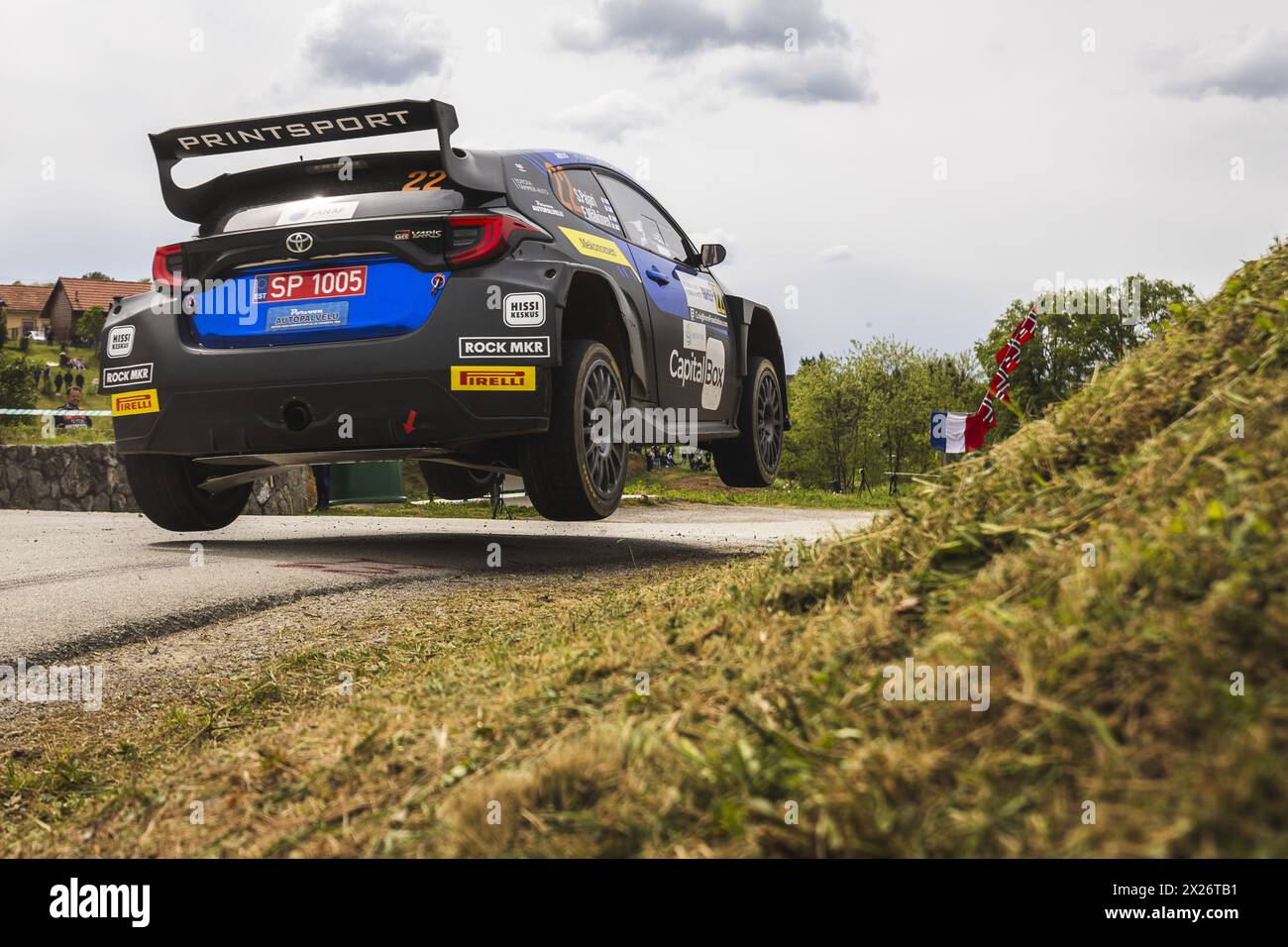 22 PAJARI Sami, MALKONEN Enni, Toyota Yaris Rally2, action during the ...