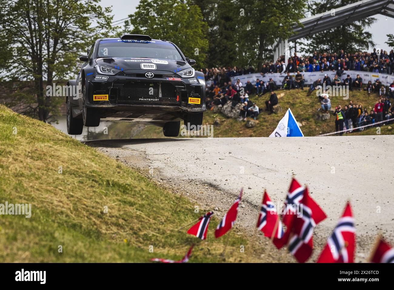 22 PAJARI Sami, MALKONEN Enni, Toyota Yaris Rally2, action during the ...