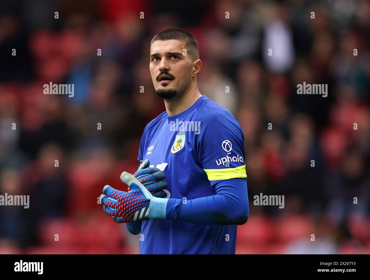 Burnley goalkeeper Arijanet Muric during the Premier League match at ...