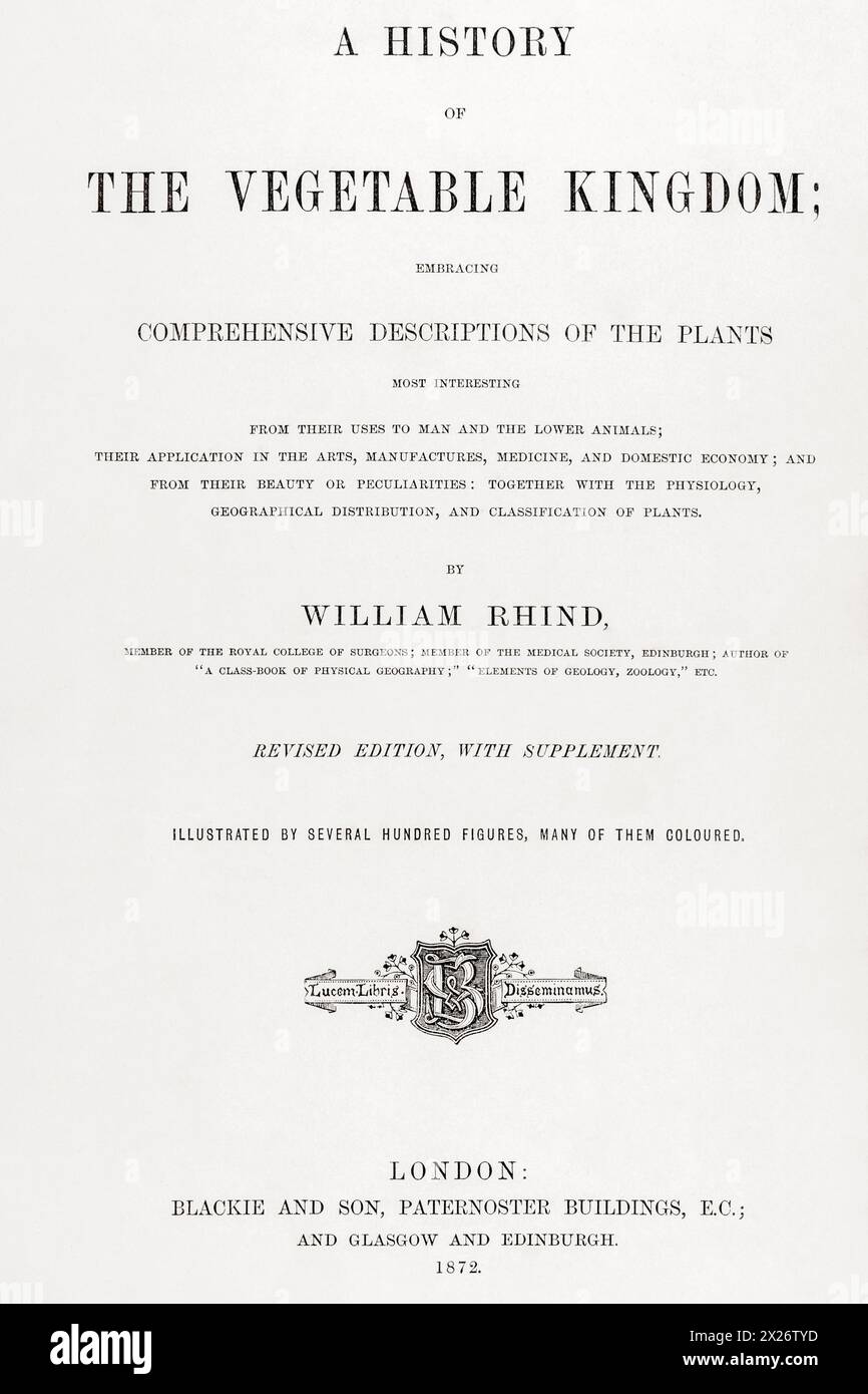 Victorian science botany hi-res stock photography and images - Alamy