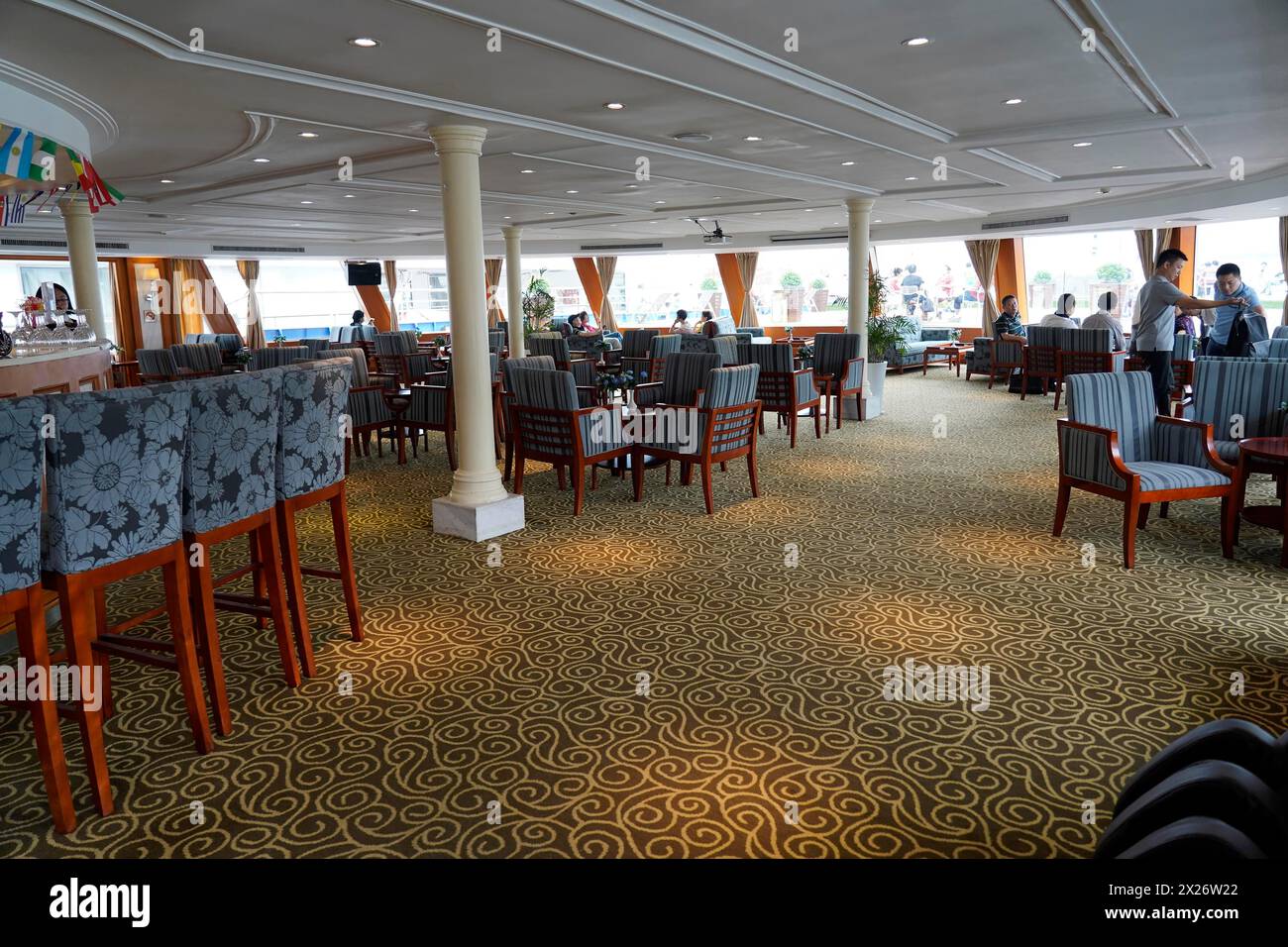 Cruise ship on the Yangtze River, Yichang, Hubei Province, China, Asia ...