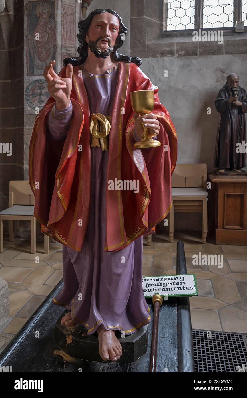 Life-size, carved figure of Jesus, 350-year-old processional figure in ...