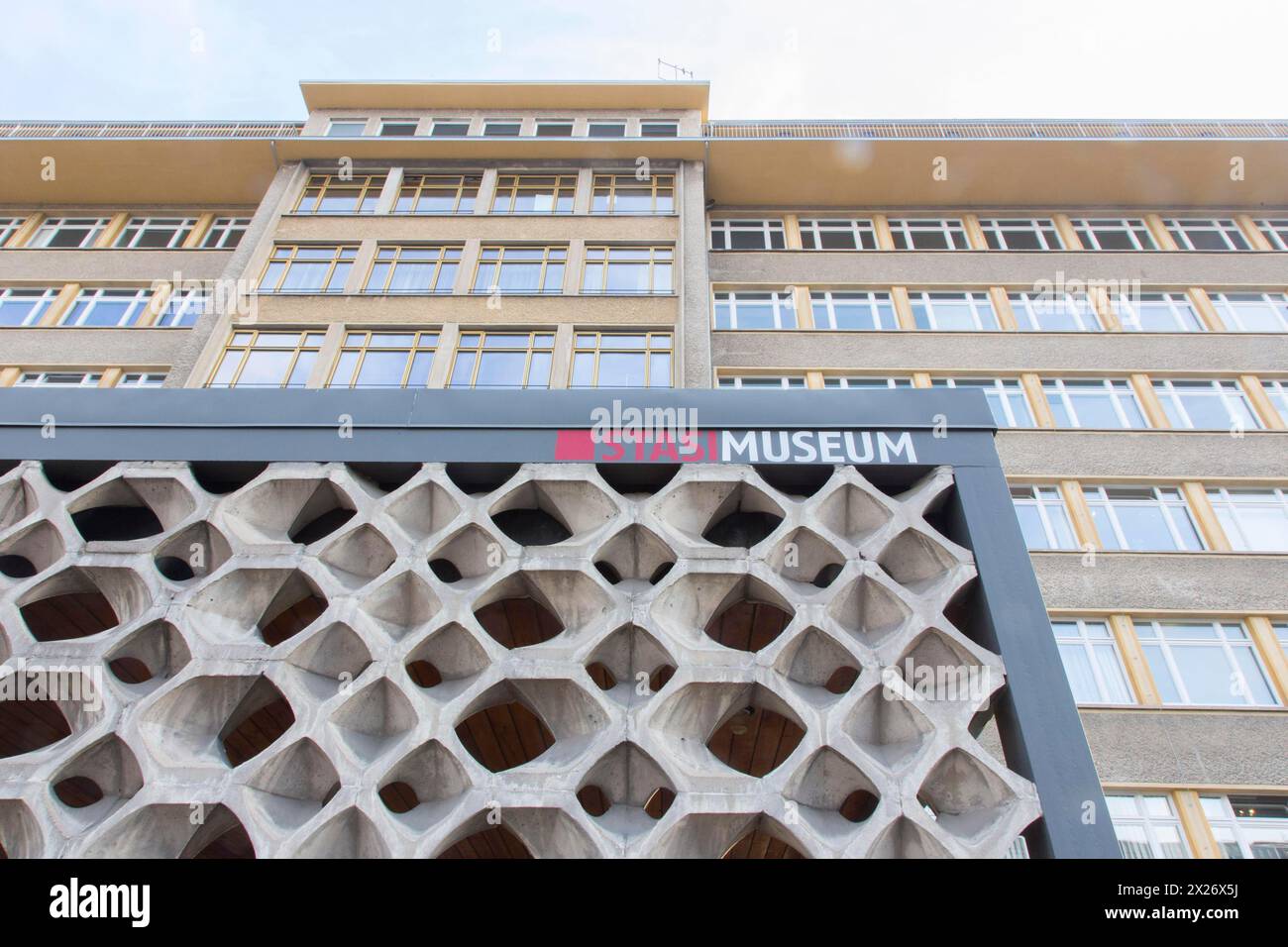 Exterior view of the Stasi Museum in the former MfS building. The ...