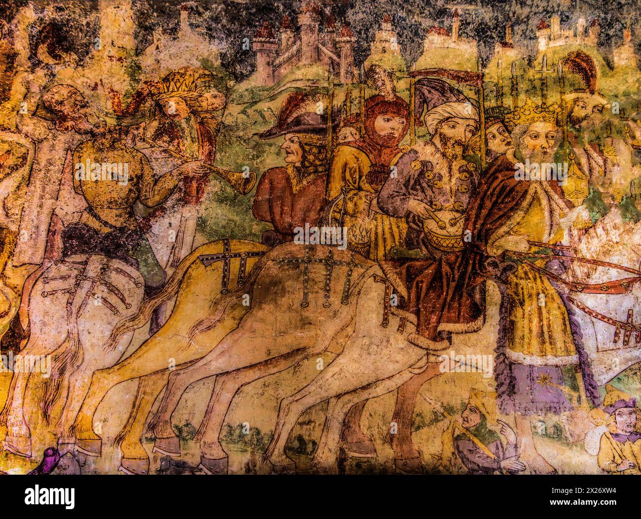 Gothic frescoes from 1490, a highlight of medieval wall painting, by Johannes von Kastav ...