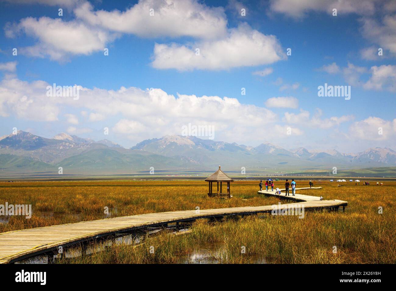 Scenery of Gannan Flower Lake in Gansu Province Stock Photo - Alamy