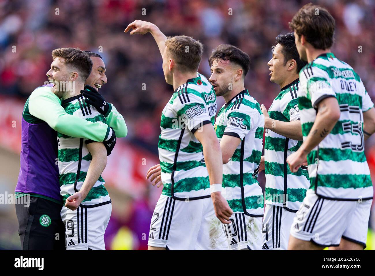 Celtic celebrate goal hi-res stock photography and images - Alamy