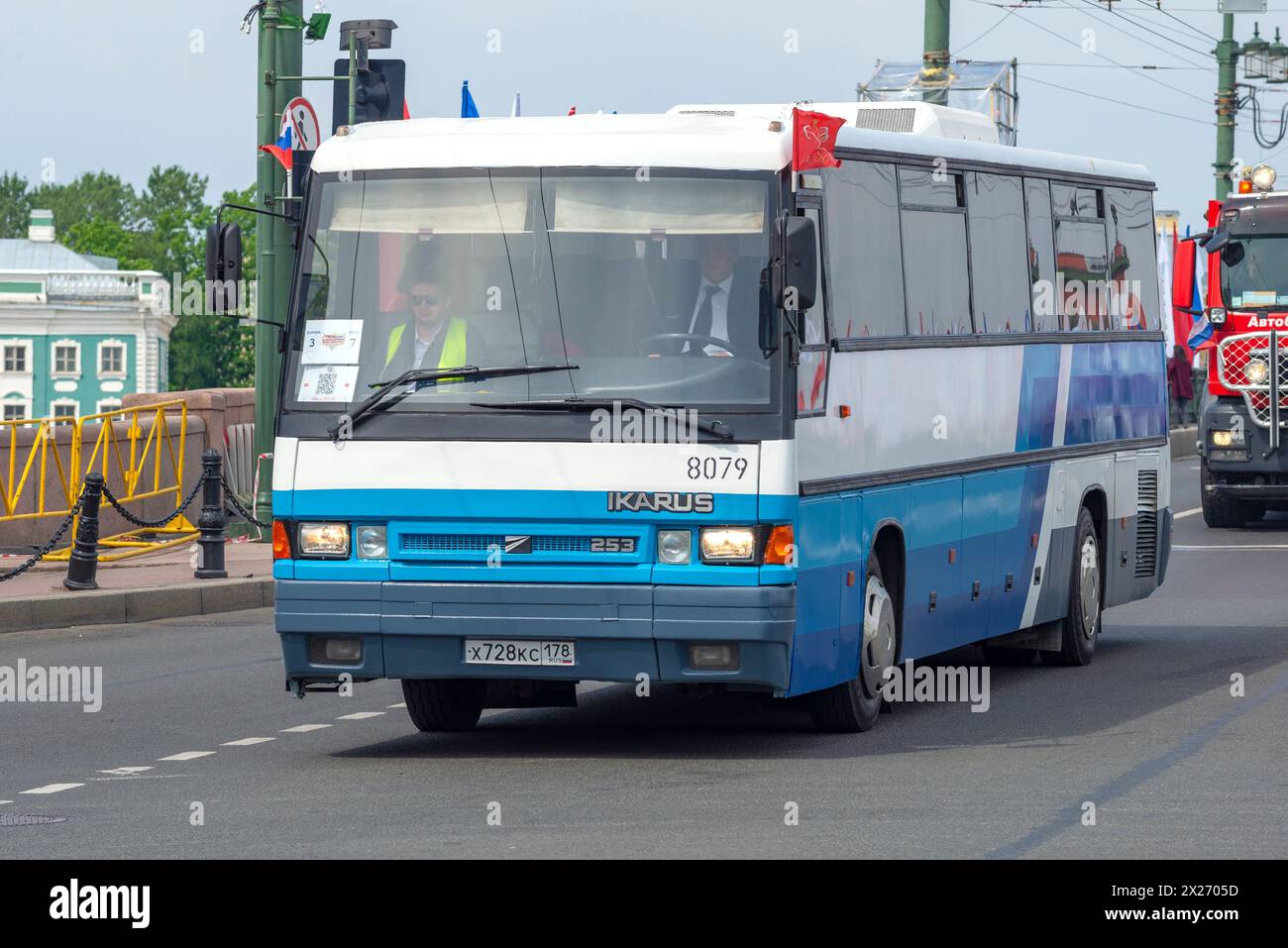 SAINT PETERSBURG, RUSSIA - MAY 25, 2019: Rare model of the Ikarus-253. ...
