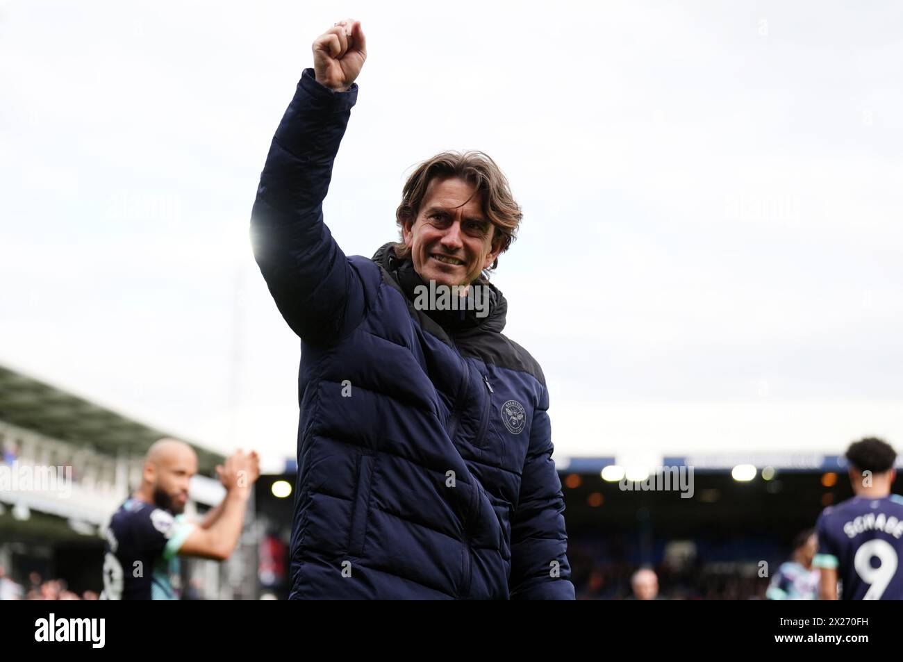 Brentford manager Thomas Frank following the Premier League match at ...