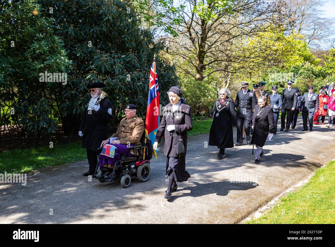 Truro,UK,20th APRIL 2024,The Truro Branch of the Royal British Legion ...