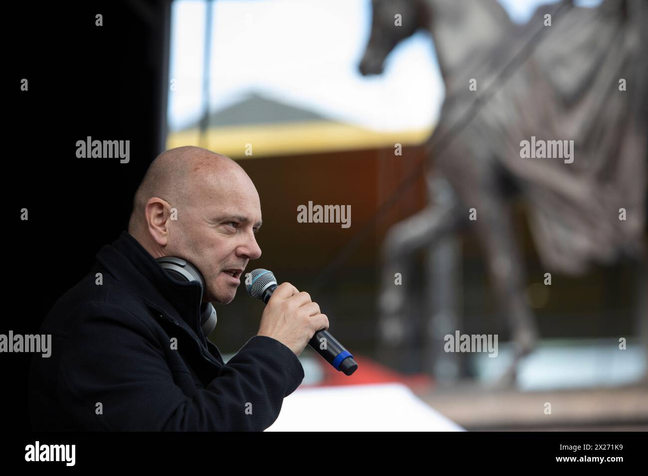 Glasgow, Scotland, 20 April 2024. Singer, writer and journalist Pat ...