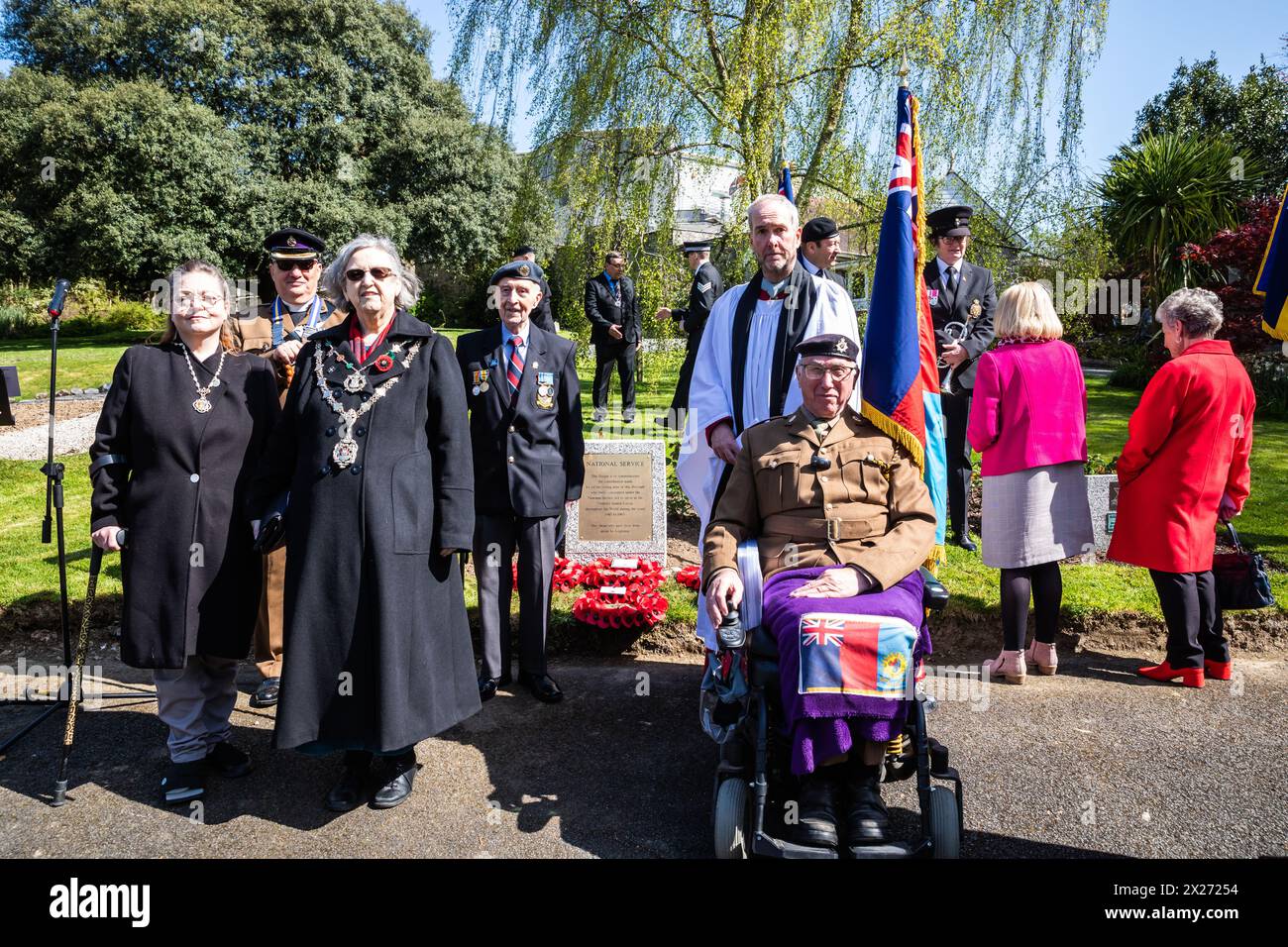 Truro, UK. 20th Apr, 2024. The Truro Branch of the Royal British Legion ...