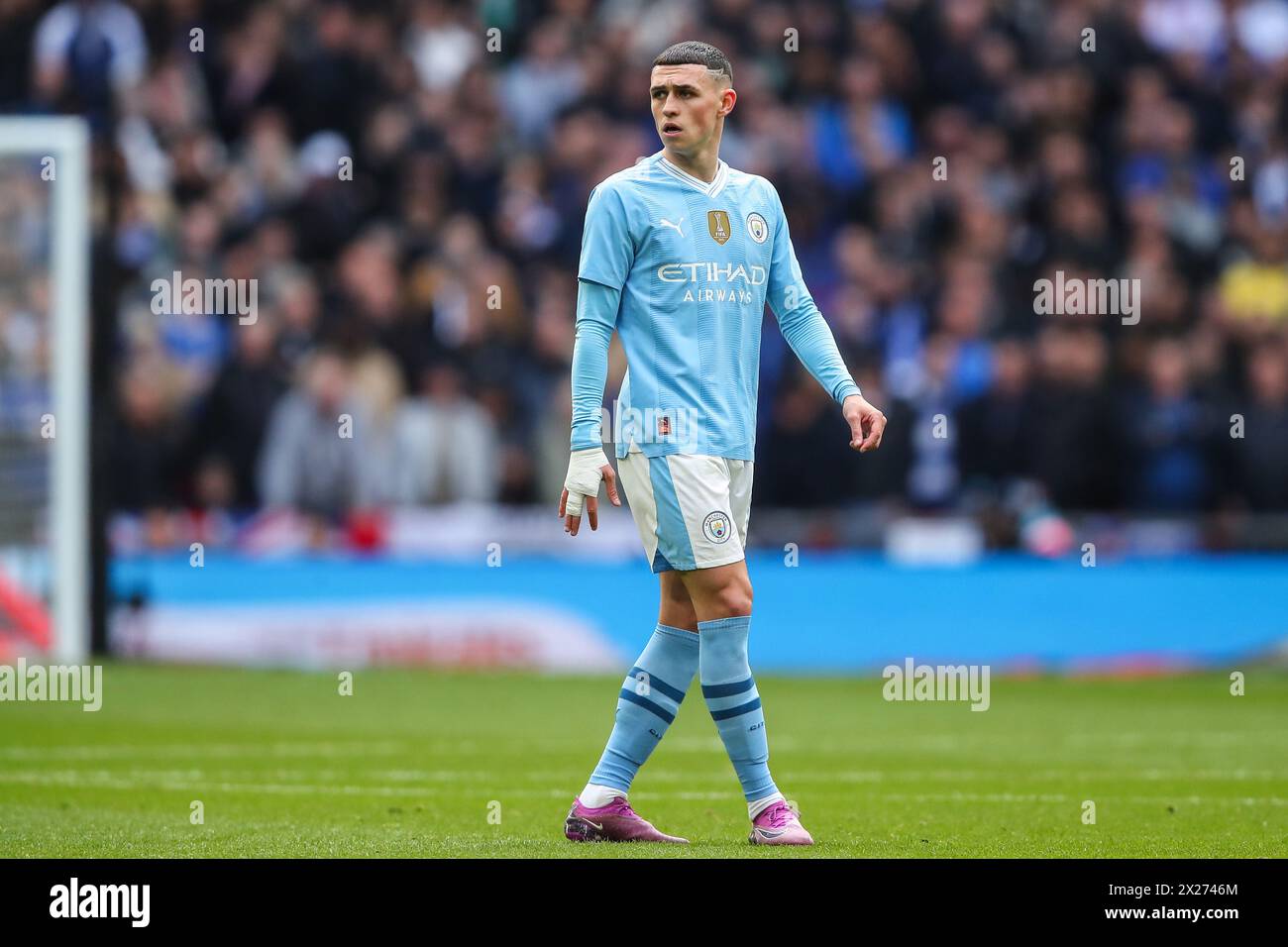 Phil Foden of Manchester City during the Emirates FA Cup Semi-Final ...