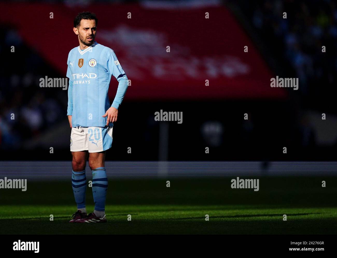 Manchester City's Bernardo Silva during the Emirates FA Cup semi-final ...