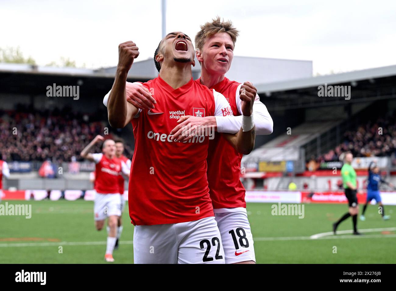MAASTRICHT - Dailon Livramento of MVV Maastricht celebrates the 1-0 ...