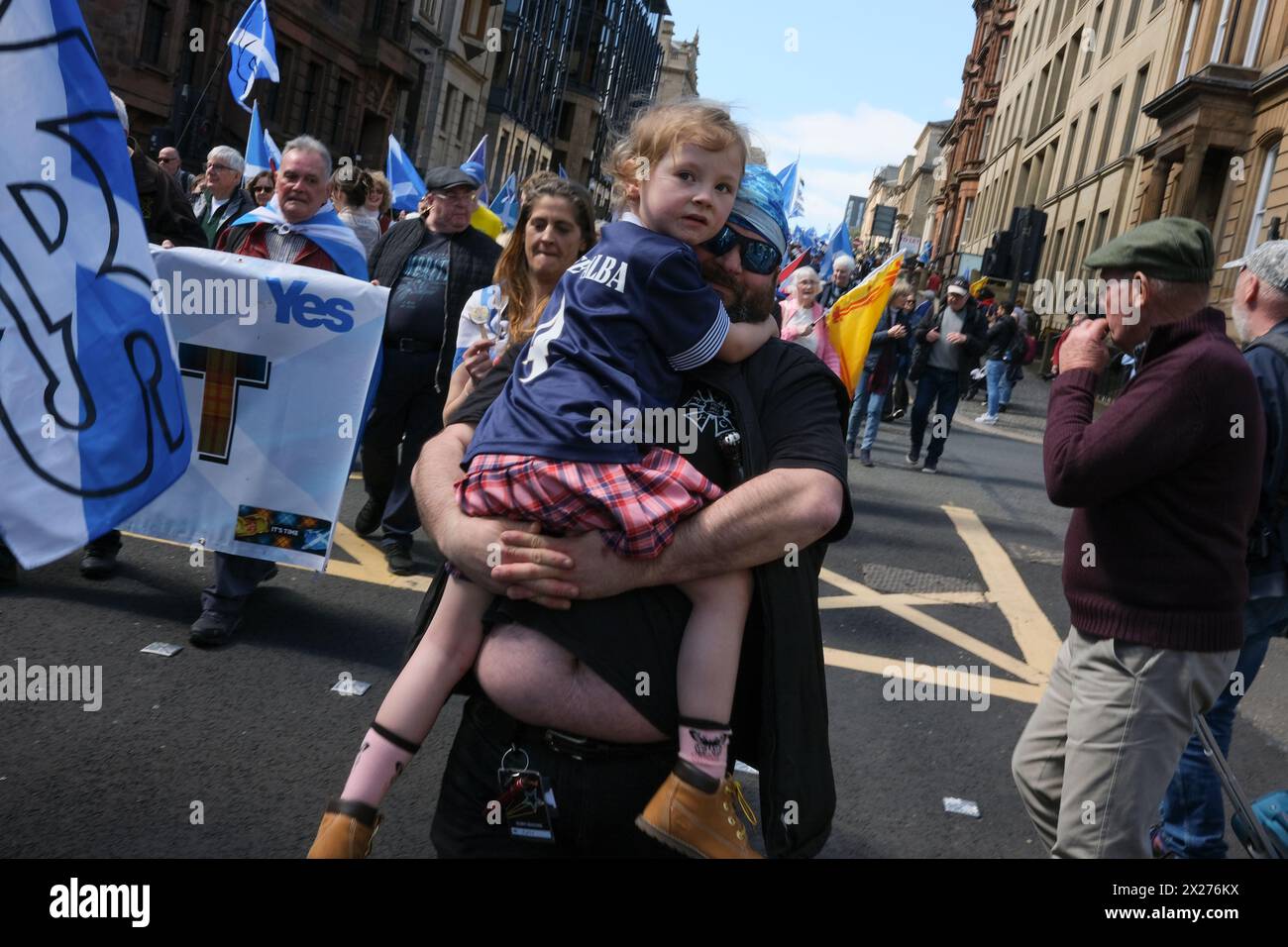 Glasgow, Scotland, on 20 April 2024. Believe in Scotland pro ...