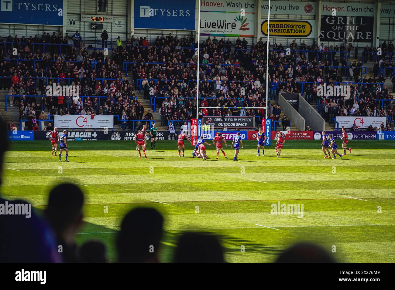 Warrington, Cheshire, UK. 20th April, 2024. Super League Rugby ...