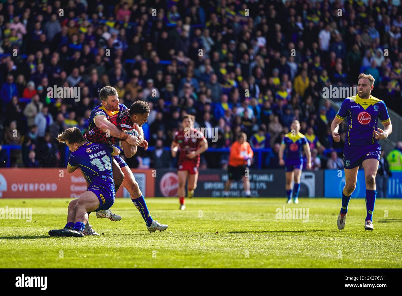 Warrington, Cheshire, UK. 20th April, 2024. Super League Rugby ...