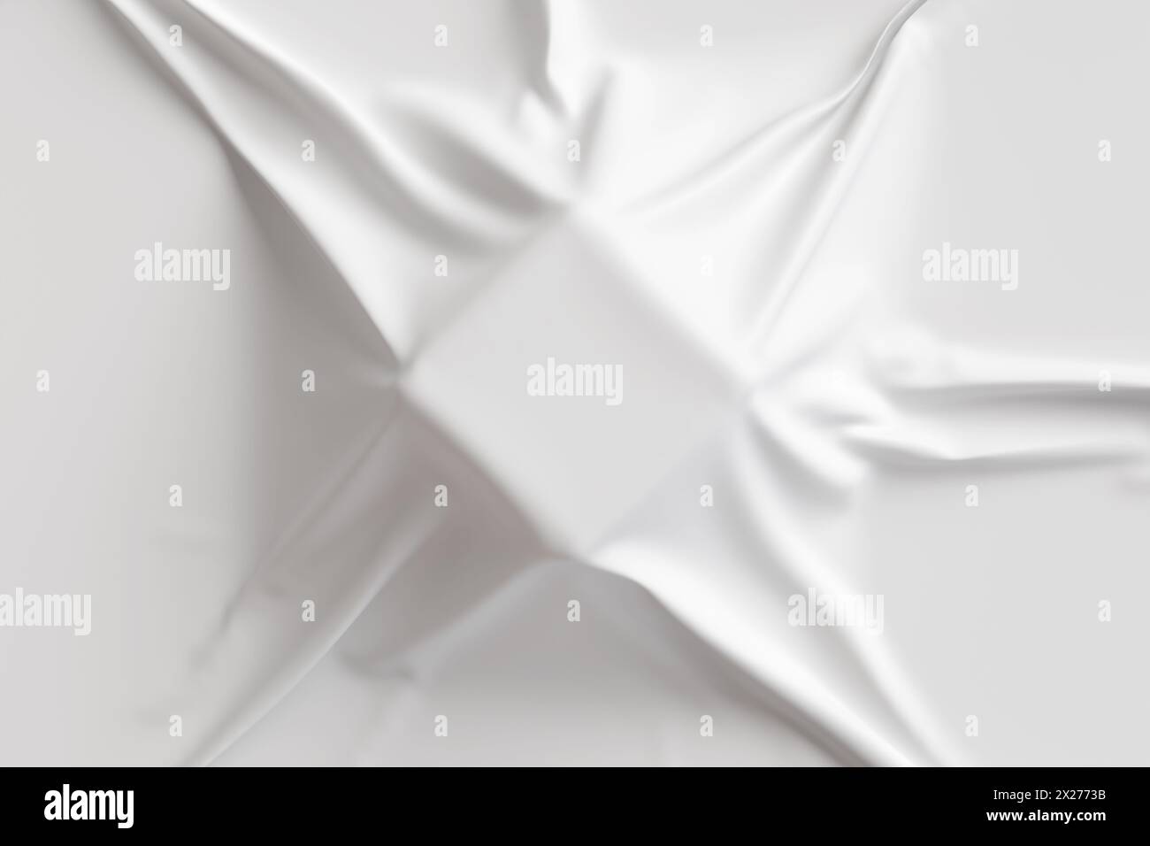 White cloth covering a cube forming pattern of wrinkles. Illustration ...