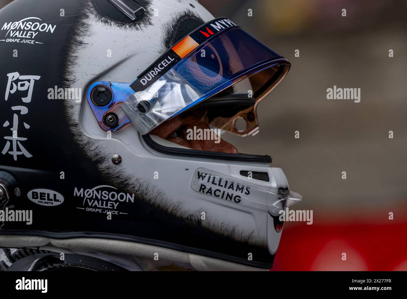Shanghai, China, April 20, Alex Albon, from Thailand competes for ...