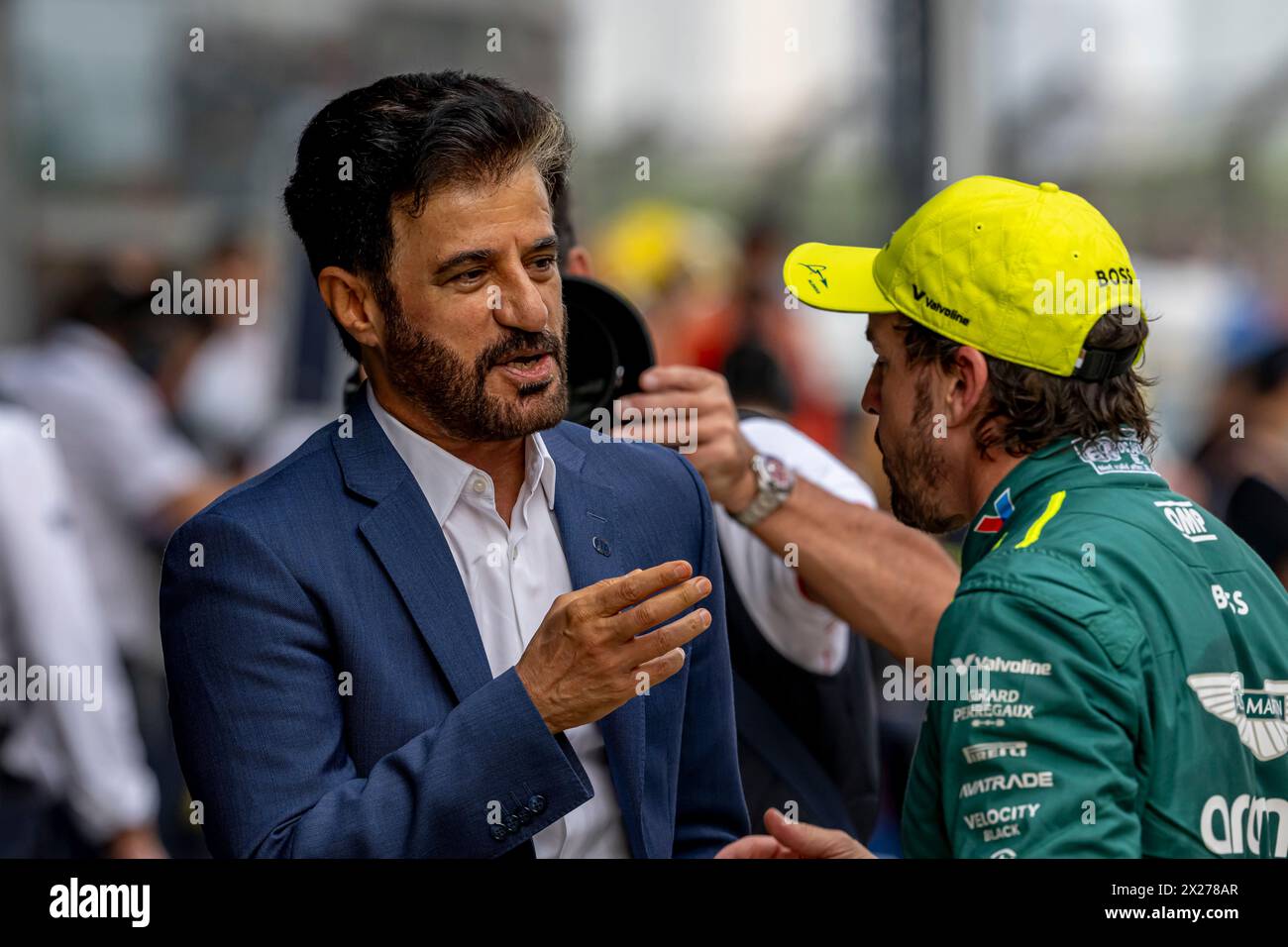 SHANGHAI, CHINA: Mohammed bin Sulayem, President of the FIA, at the ...