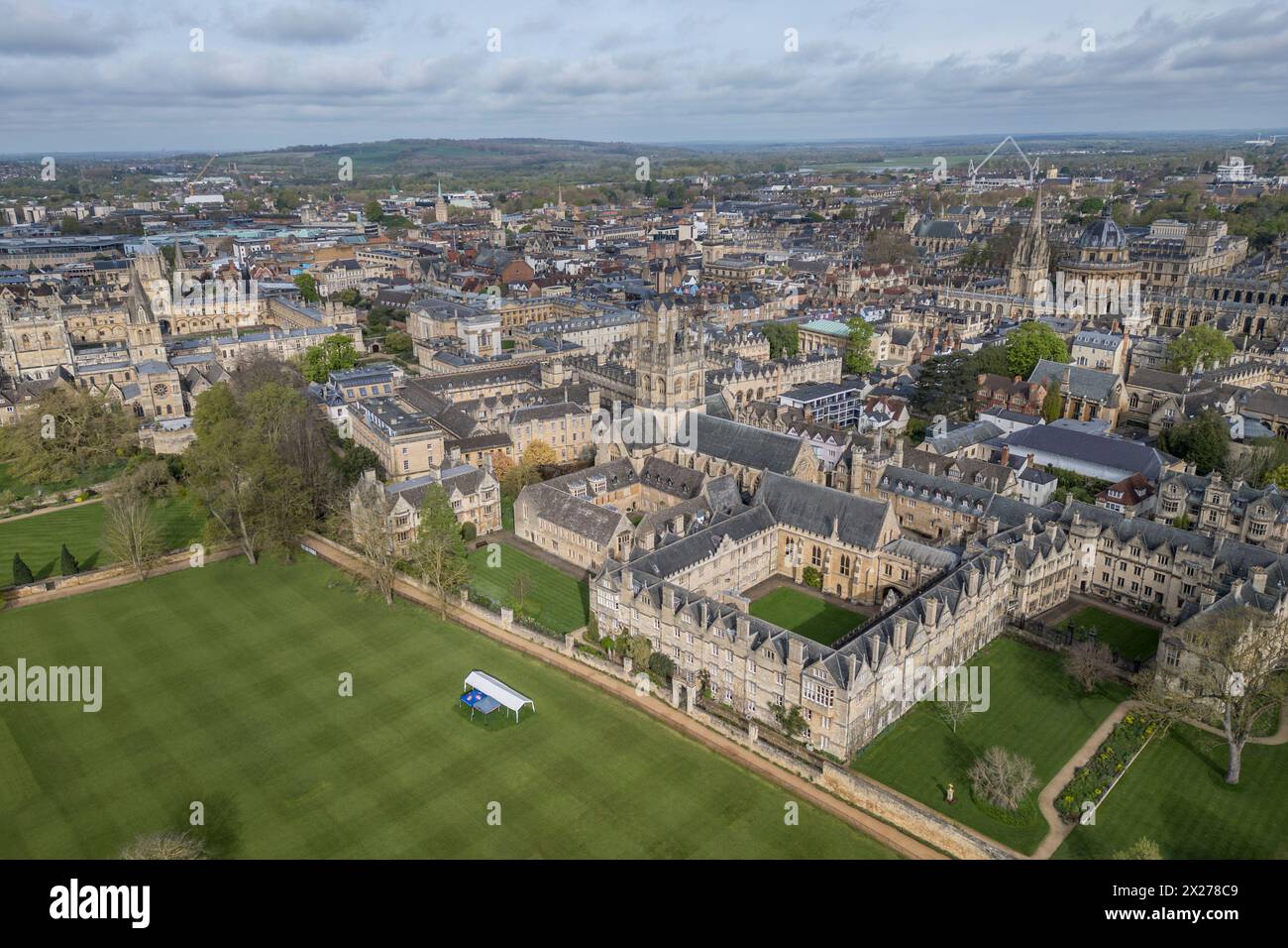 Aerial view of Merton College, University of Oxford, UK Stock Photo - Alamy
