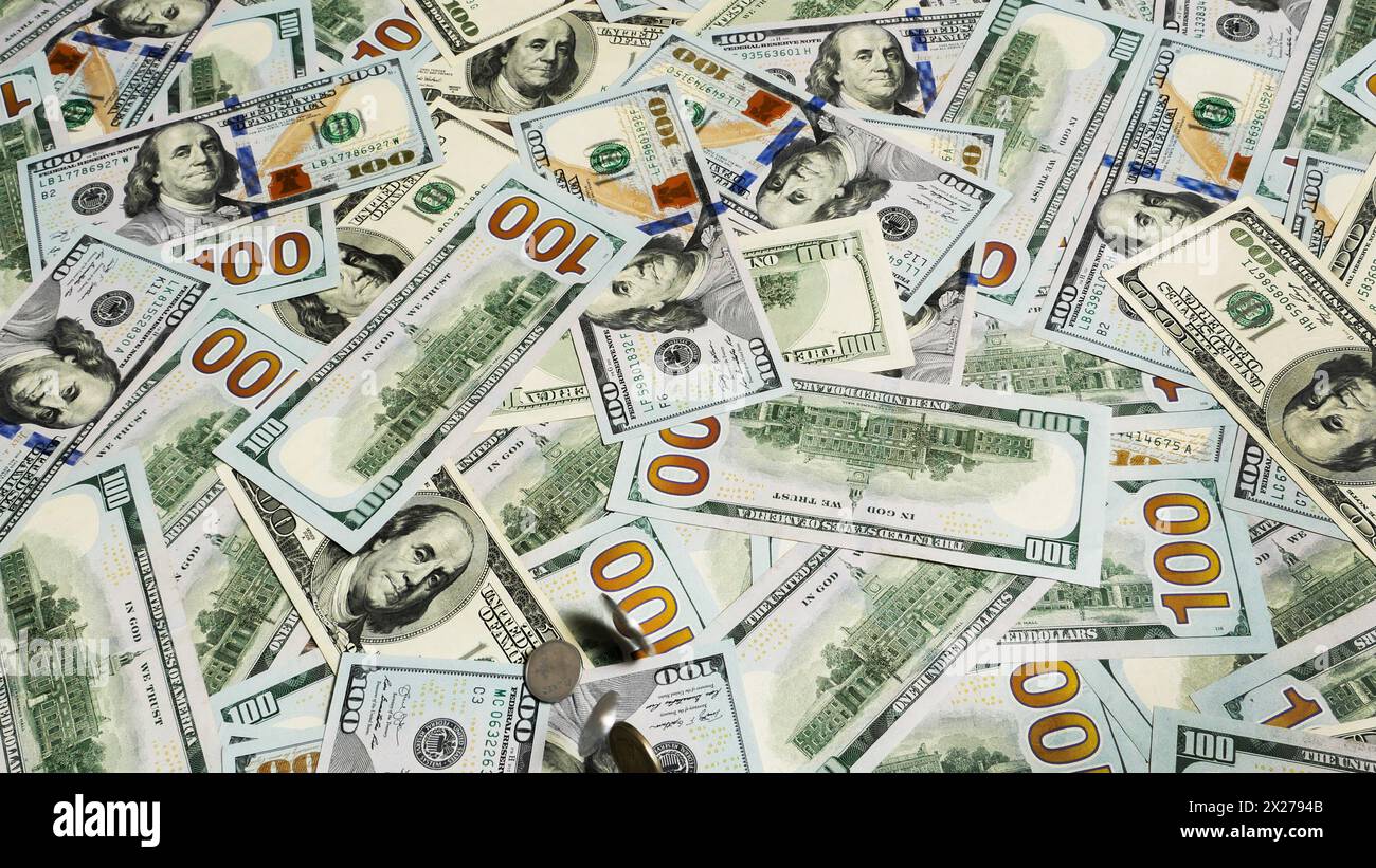 Background for design from dollar bills Stock Photo - Alamy